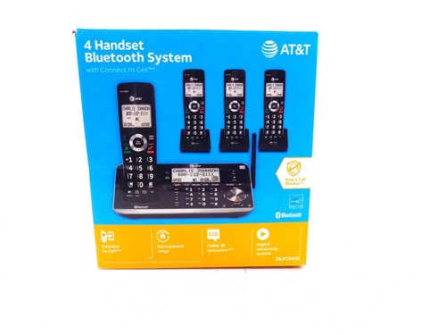 AT&T 4 Handset Connect to Cell Answering System - Black- DLP73410-Free ...