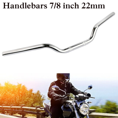 7/8'' 22mm Motorcycle Drag Bars Motorbike Handlebars For Honda Cruiser ...