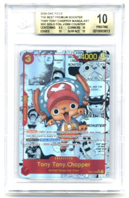 2024 One Piece Premium Booster PRB01 Manga Alt Art Tony Tony Chopper ...