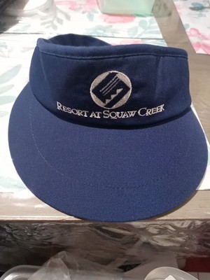 Squaw Valley Creek Golf Visor Cap Strapback Blue Adjustable Embroidered ...