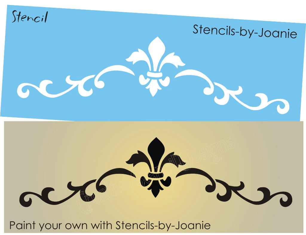 Scroll Design Stencils