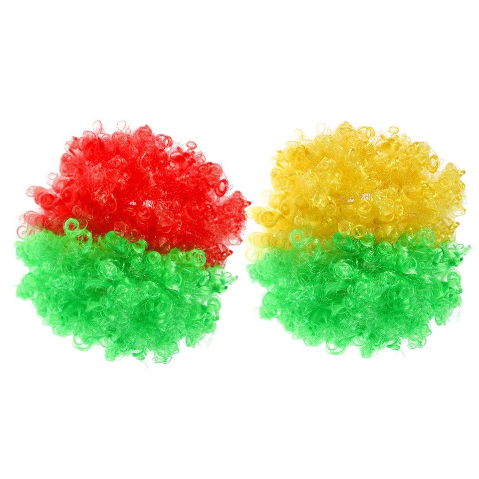 2 Pcs Curly Hair Wig Clown Costume Accessories Funny Wigs For Women ...