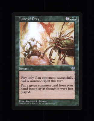 MTG LURE OF PREY - MAGIC THE GATHERING | eBay