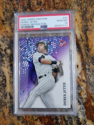 2022 Derek Jeter Topps Pristine Purple /99! New York Yankees! | eBay