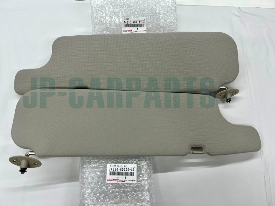 GENUINE TOYOTA SUNVISOR SET 74320-60300-A0 & 74310-90K11-08 LAND ...