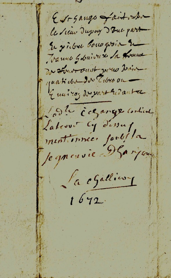 1672 Marquis Cavard of / The Puy And Husband Bourgeois Hervieux IN ...