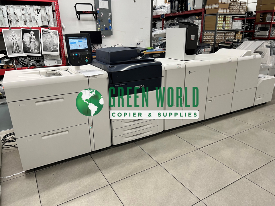 Xerox Versant 280 w/ Hi-Cap,Booklet,GBC,2 Sided Trimmer,Sqrfold Trim ...