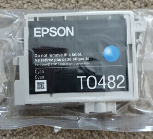 Genuine T0482 Cyan Epson Ink Cartridge for Photo R200 R220 R340 RX640 ...