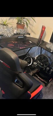 GT OMEGA RS6 Full Sim Racing Cockpit Wheel Stand | eBay UK