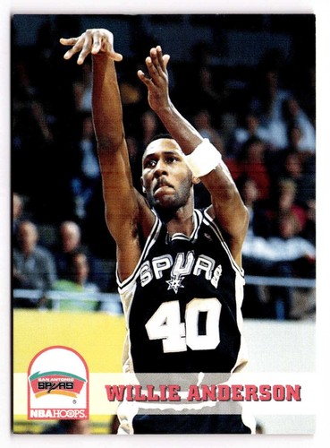 1993-94 NBA Hoops - Willie Anderson #195 San Antonio Spurs | eBay