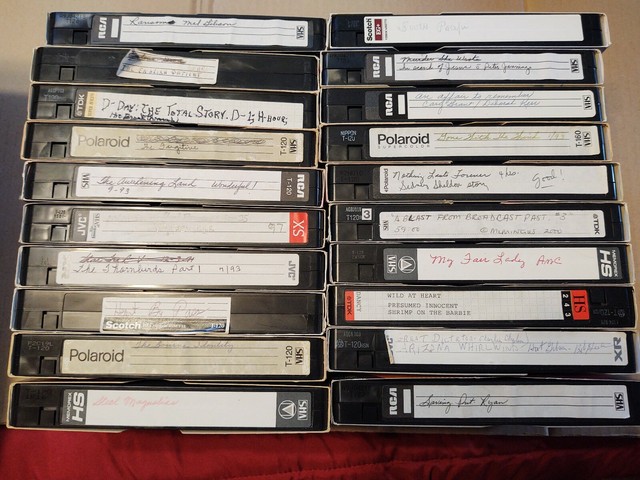 Lot of 20 Used VHS Tapes Sold as Blank Tapes | eBay