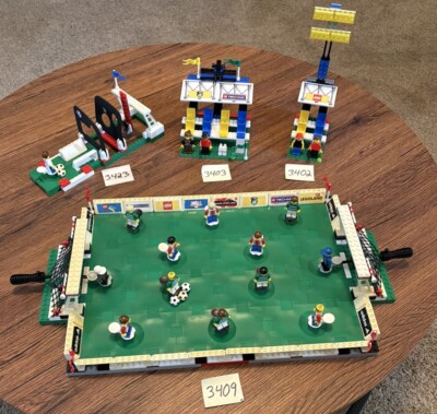 Vintage Lego Soccer Fútbol 3402 3403 3409 3423 (near complete sets w ...