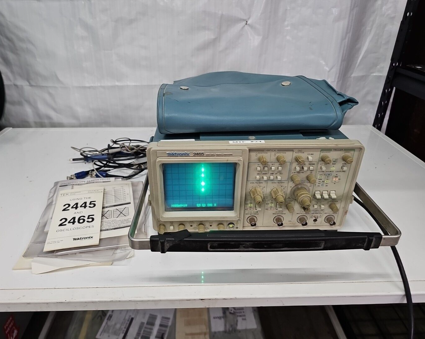 Tektronix 2465 DMS 4 Trace 300 MHz Analog Oscilloscope Multimeter | eBay
