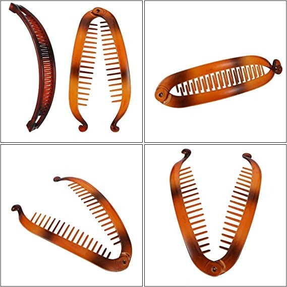 Brown hair clips for fancy hair do Slides Bandies Snap Grips tort ...