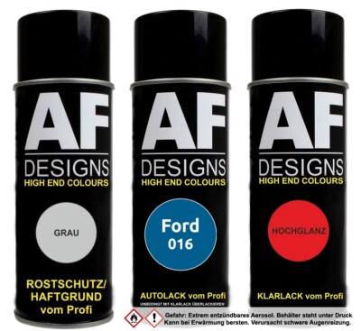 Ford 016 Azul Turim Metallic Autolack Klarlack Grundierung Spraydose ...