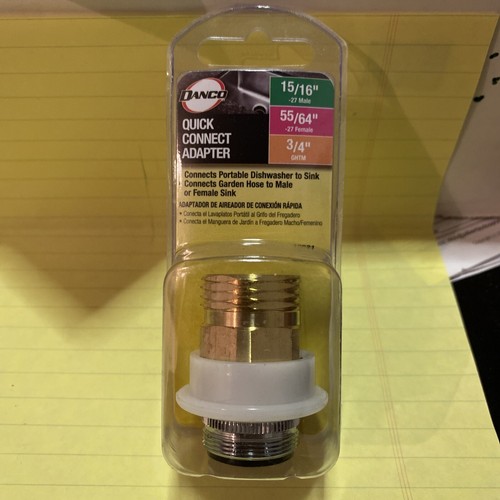 Danco Quick Connect Aerator Adapter 15/16 in. x 55/64 in. Chrome Plated ...