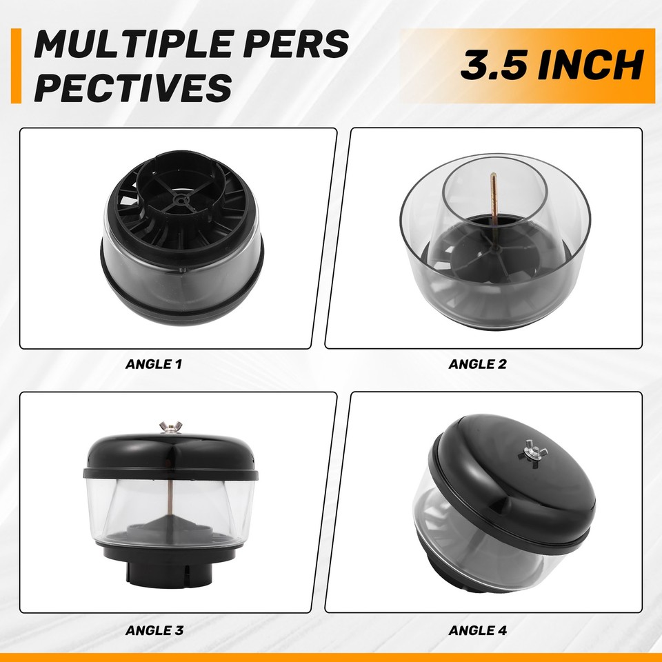 3.5 Inch 88Mm Water Trap Snorkel Head Air Head Pre Cleaner Air Flow ...