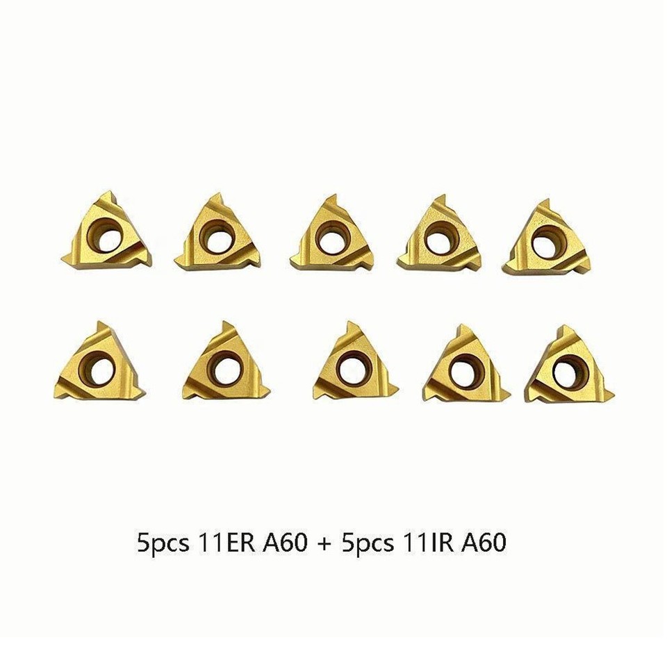 Uk~Lathe Threading Tool External Internal Holder W/ Inserts Wrench-Set 11ER,AG60 | eBay Australia