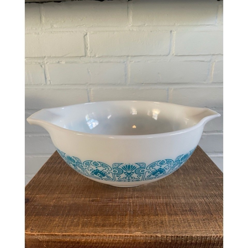 Set 3 Vintage Pyrex Blue Cinderella & Blue Horizon Mixing Bowls 4qt 2 ...