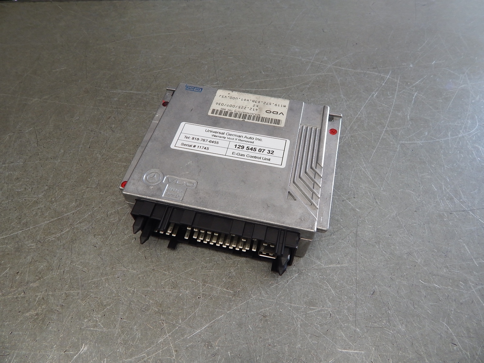 129 SL500 EGAS MODULE CONTROL UNIT VDO ECU 1295450732 | eBay