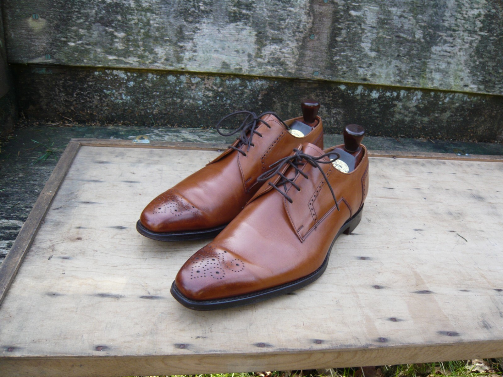 JOSEPH CHEANEY BROGUES SHOES BROWN TAN LEATHER UK9 MENS EWAN EXCELLENT ...