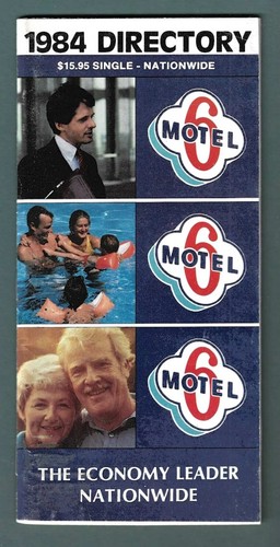 MOTEL 6 – 1984 DIRECTORY – US BUDGET MOTELS - 350 MOTELS, MAPS | eBay