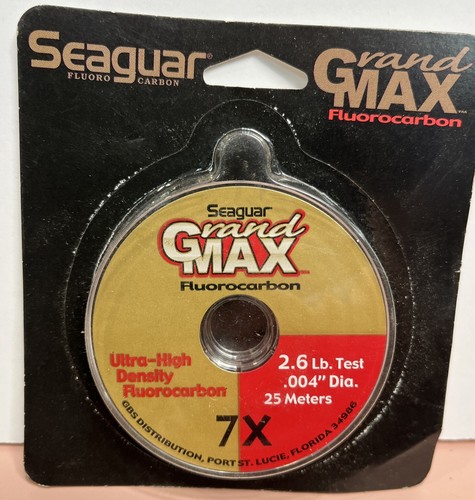 Seaguar Grand Max Fluorocarbon Tippet - 7X - 2.6 lb test (.004 ...