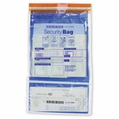 53858 Dual Pocket Deposit Bag Clear Front Opaque Back - 100 BAGS | eBay