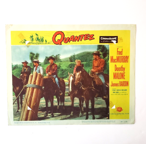 Quantez Lobby Card 1957 Fred MacMurray Dorothy Malone John Gavin ...