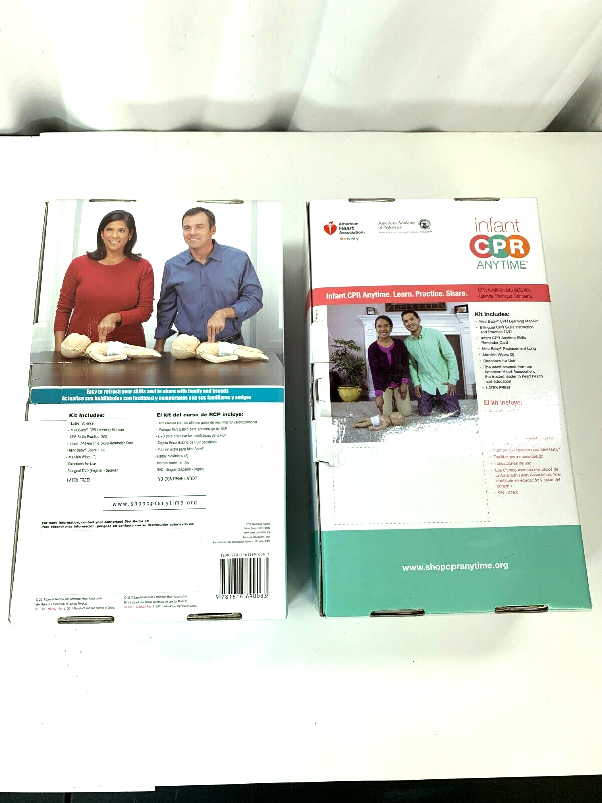 Infant CPR Manikin, Anytime Training Kit American Heart 2 box bundle | eBay