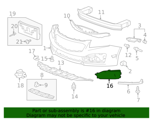 GM OEM 15-16 Cruze Limited Bumper Components-Trim Cover 94516100 | eBay