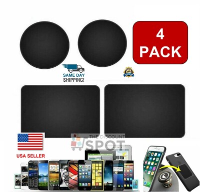 4 Pack Metal Plates Sticker Replace For Magnetic Car Mount Magnet Phone ...