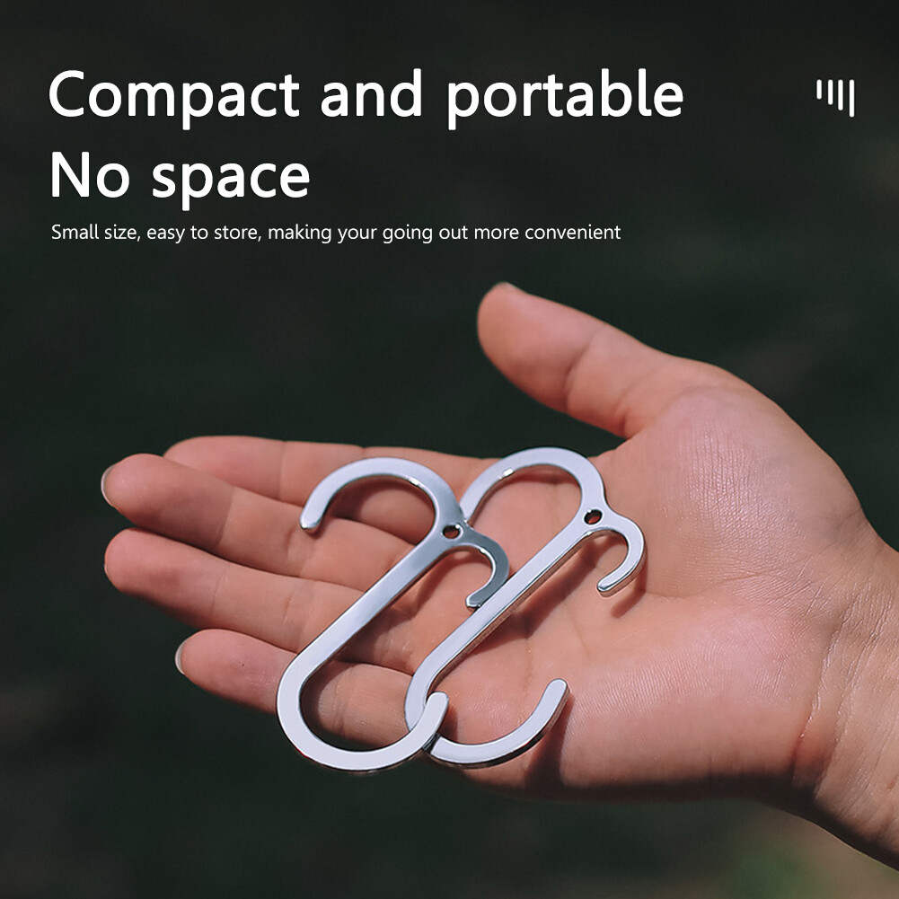 Stainless Steel Camping Hook Camping Pot Hook Portable Outdoor Tools (4 ...