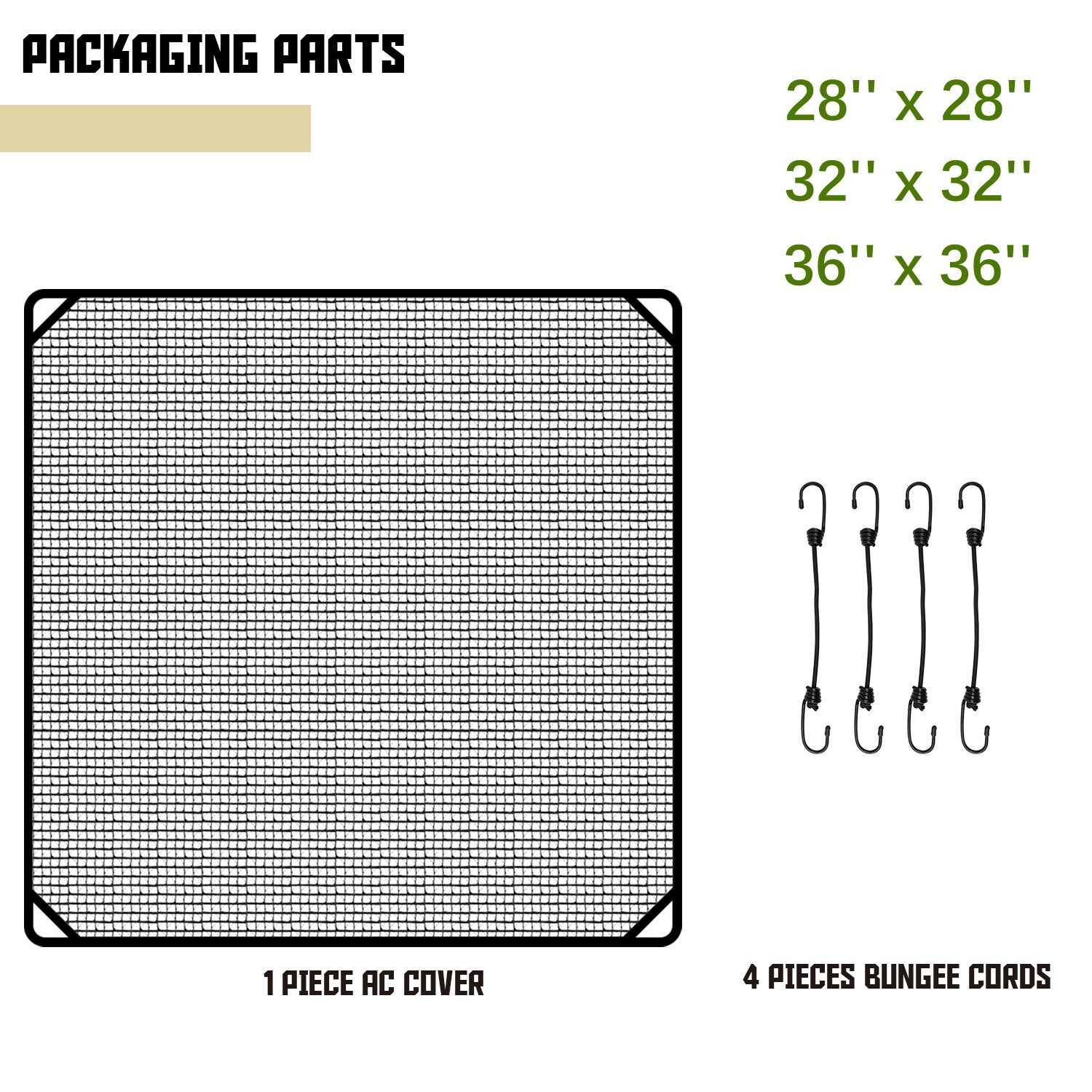 Outside Air Conditioner Mesh Cover Vinyl for Units AC Top Protector at ...