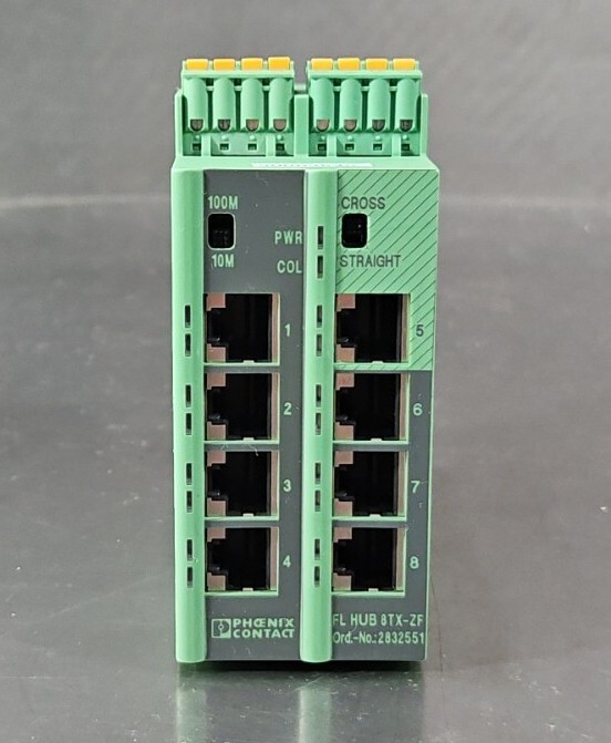 Phoenix Contact FL HUB 8TX-ZF Ethernet Hub with 8 RJ45 Ports - 2832551 ...