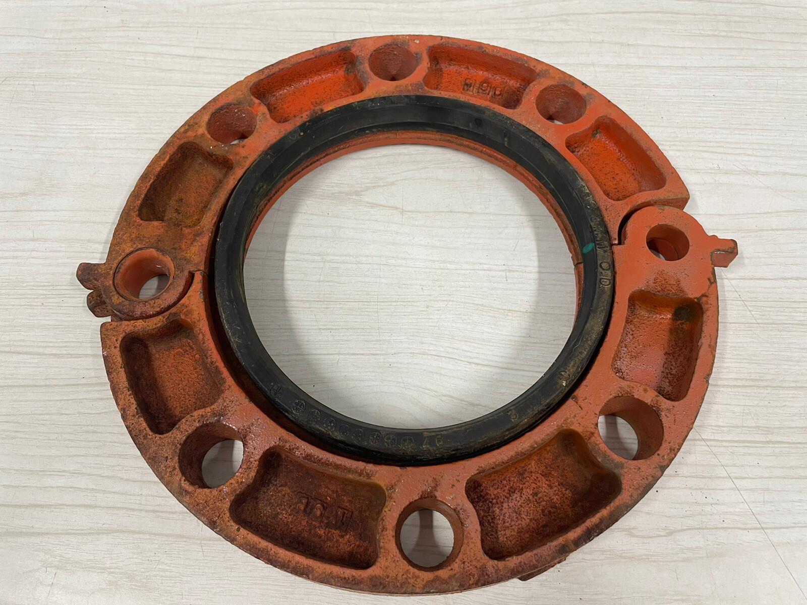 New 6" Shurjoint 7041 Flange Direct Flange-To-Groove PN16/PN10 w/ E-pw ...