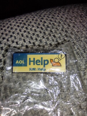 America Online AOL Keyword KW: Help Pin Vintage Internet Computer ...