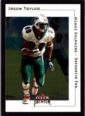 2001 Fleer Premium Jason Taylor Card #103 Miami Dolphins | eBay