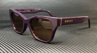 GUCCI GG1133S 002 Violet Brown Women's 52 mm M Size Sunglasses | eBay