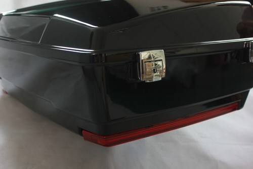 ABS Gloss Black Chopped Tour Pack Pak Trunk for 1993-2013 Harley ...