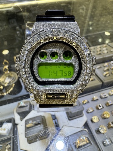 g shock watch men Natural Diamond 18 Ct. Gold Bezel | eBay