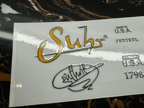 2Pcs Suhr Guitar Bass Signature Version Headstock Vinyl UV RAISED ...