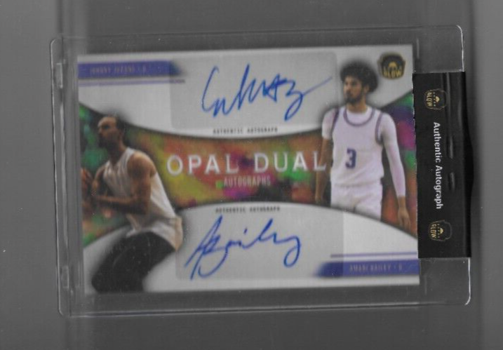 2022 Super Glow AMARI BAILEY JOHNNY JUZANG Opal RC Rookie DUAL AUTO | eBay