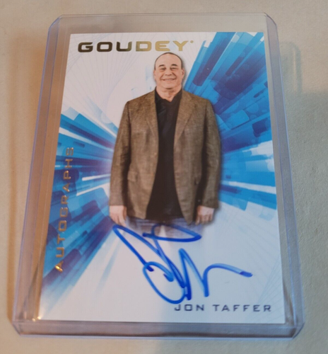 2021 Upper Deck Goodwin Champions JON TAFFER GOUDEY Autograph AUTO BAR ...