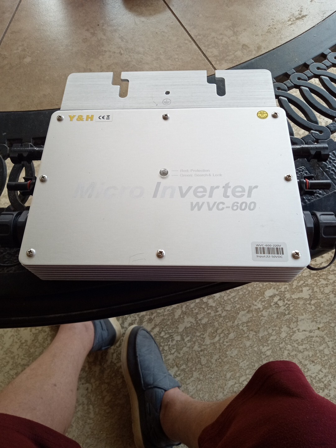 (120V)WVC-600 Micro Inverter Waterproof Solar Power Photovoltaic Power ...