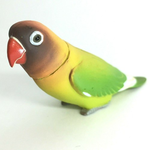 Choco Egg Mini Figure Bird Masked Lovebird Green Yellow Kaiyodo Furuta ...