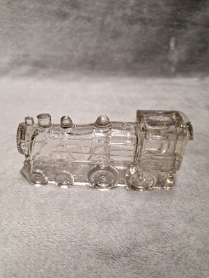 Vintage Glass Train Engine #888 Candy Container | eBay