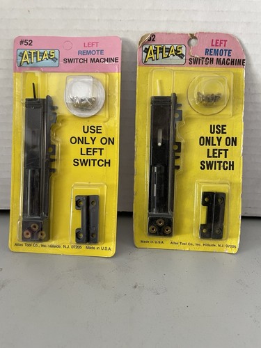 Two Atlas HO Scale #52 Remote Left-hand Electric Switch Machines New | eBay