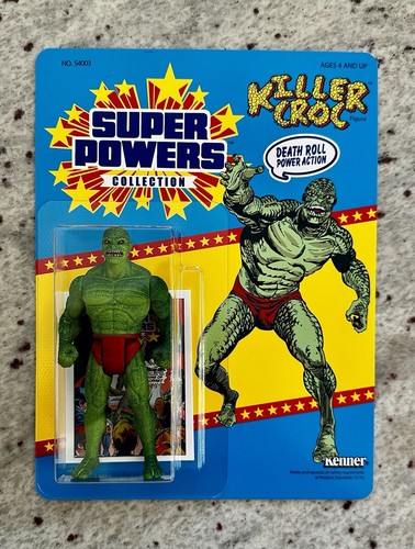 Custom DC “Kenner” Super Powers KILLER CROC Figure-MOC- With Collectors ...