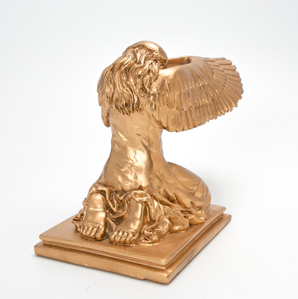 Kneeling Ark Angel Statue, Shittim Wood Arc of The Covenant Replica ...